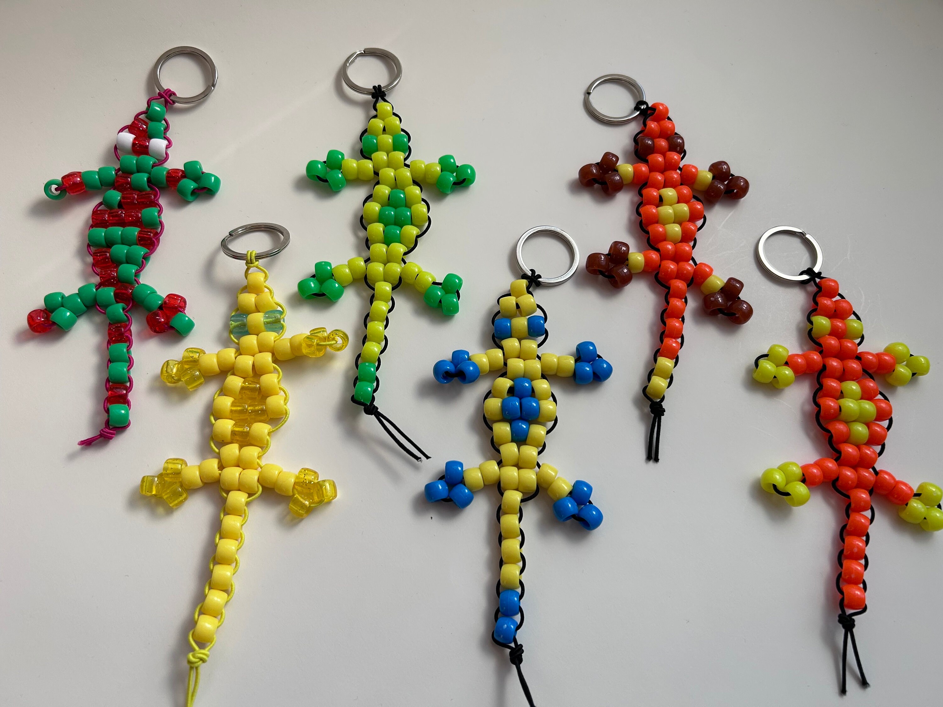 Beaded Lizard Keychain - Etsy