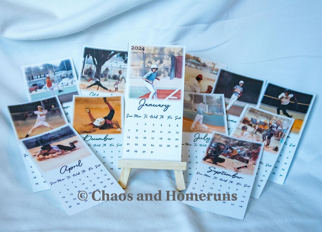 2024 Mini Baseball Calendar - Etsy