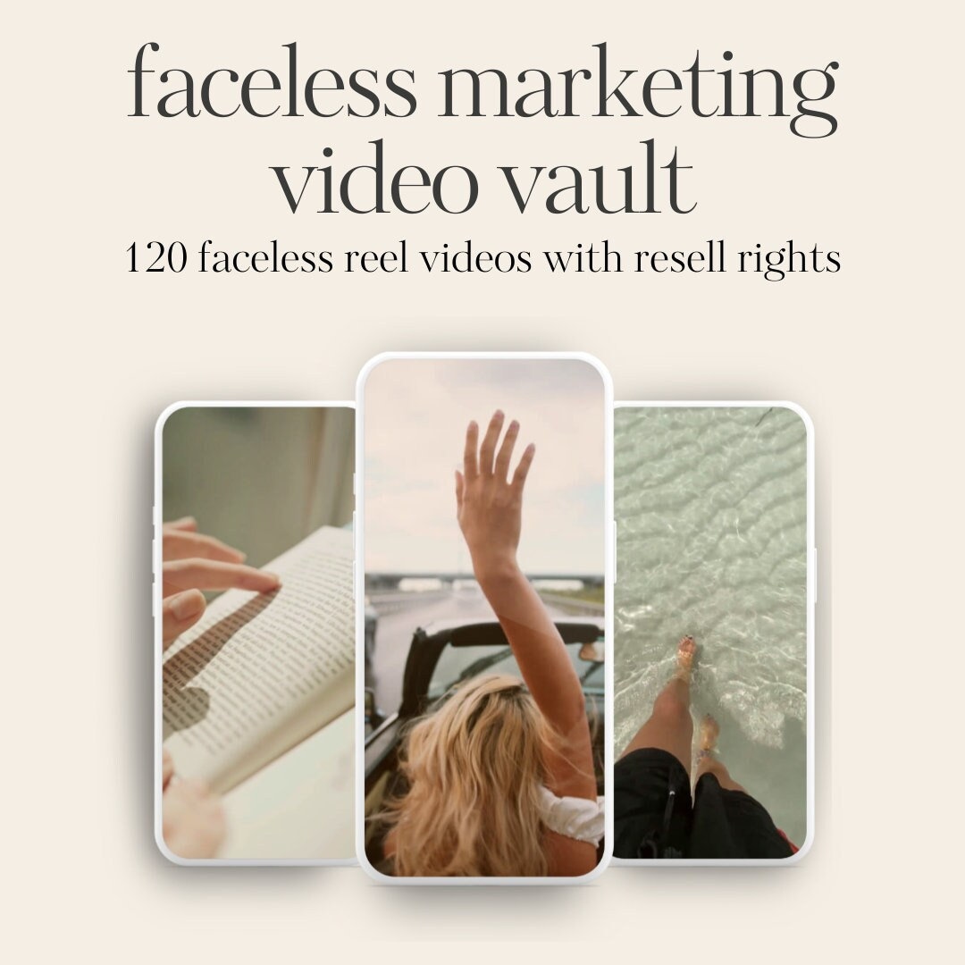 Faceless Video Reel Vault | Done-for-you Video Content | Faceless ...