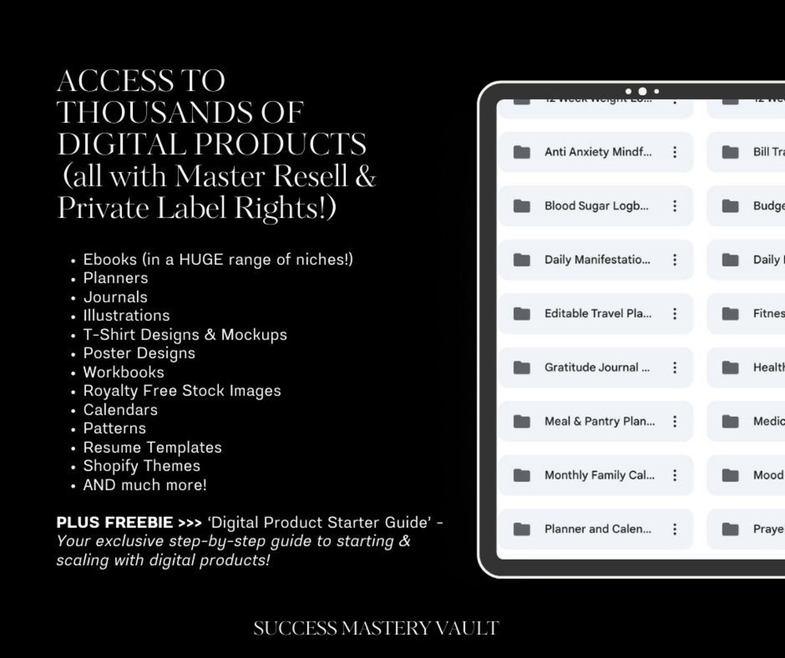 Digital Product Resell Vault | Thousands of Done-for-you Digital ...