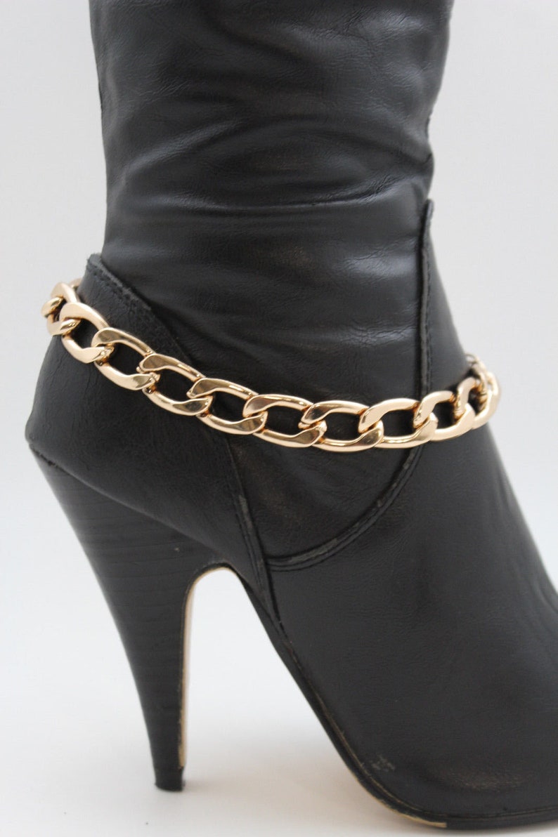 Gold Boot Chains - Western Cowgirl Jewelry, USA Handmade (2 Pcs Set) - Etsy