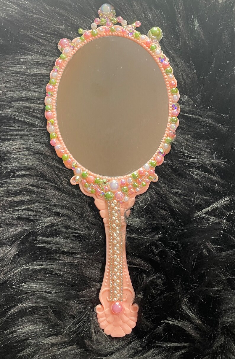 Sorority Hand Mirror With Bling Reflect On Your Fabulousness Etsy