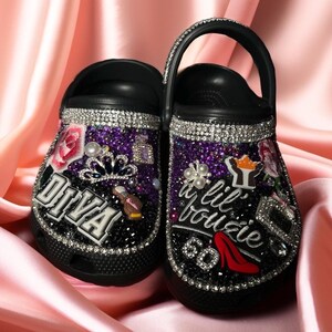 Sparkle & Shine: Custom Blinged-out Crocs! - Etsy