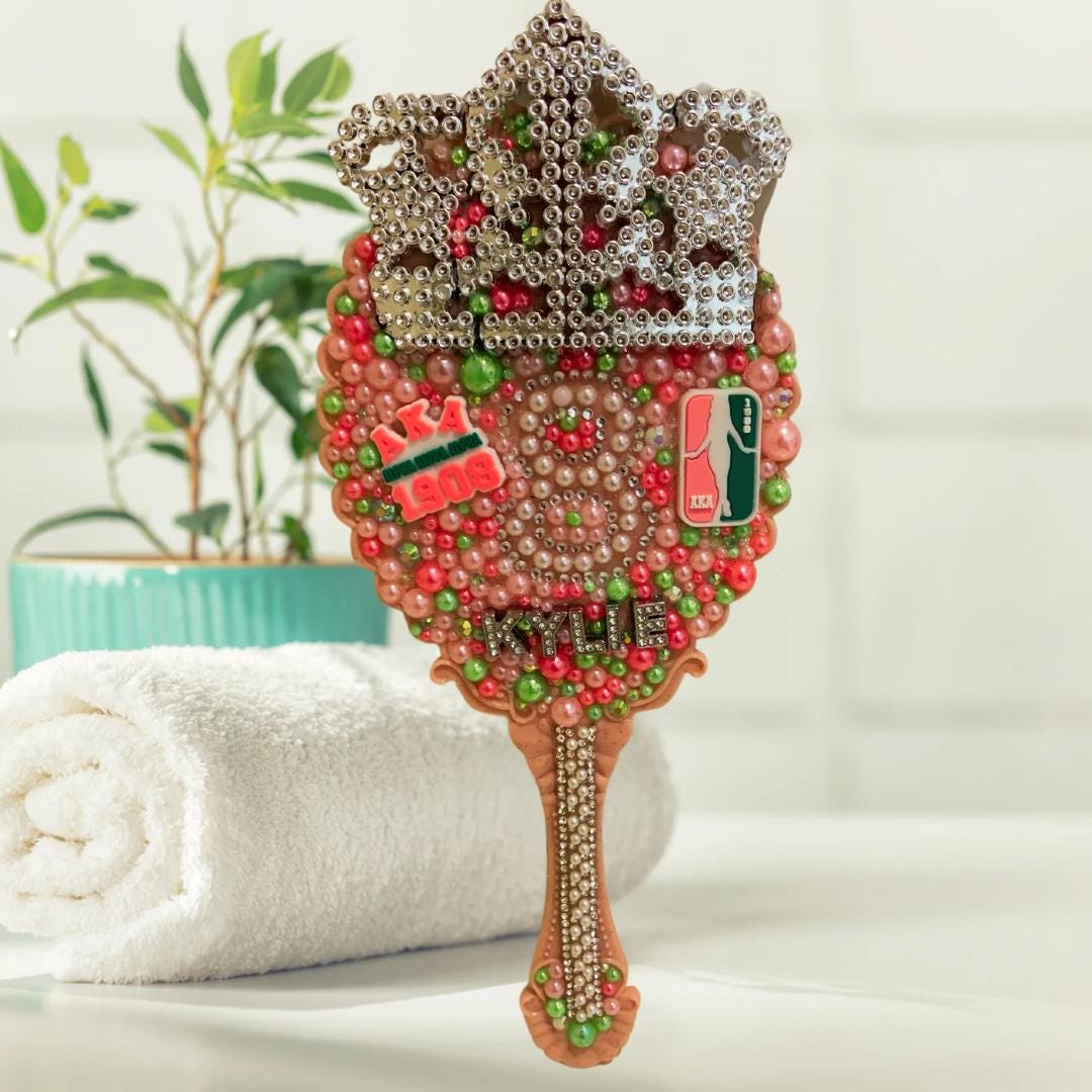 Sorority Hand Mirror With Bling - Reflect on Your Fabulousness - Etsy