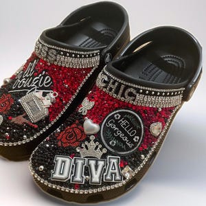 Sparkle & Shine: Custom Blinged-out Crocs! - Etsy