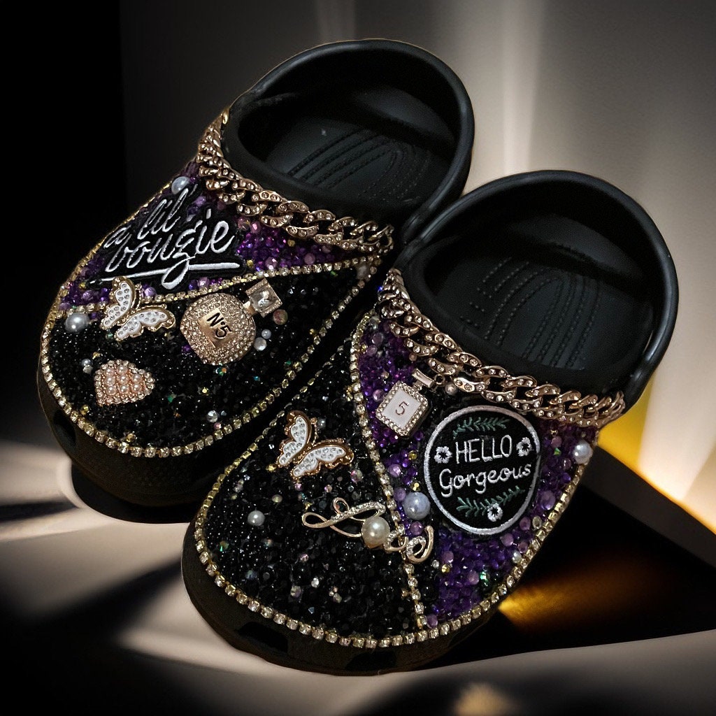 Sparkle & Shine: Custom Blinged-out Crocs! - Etsy