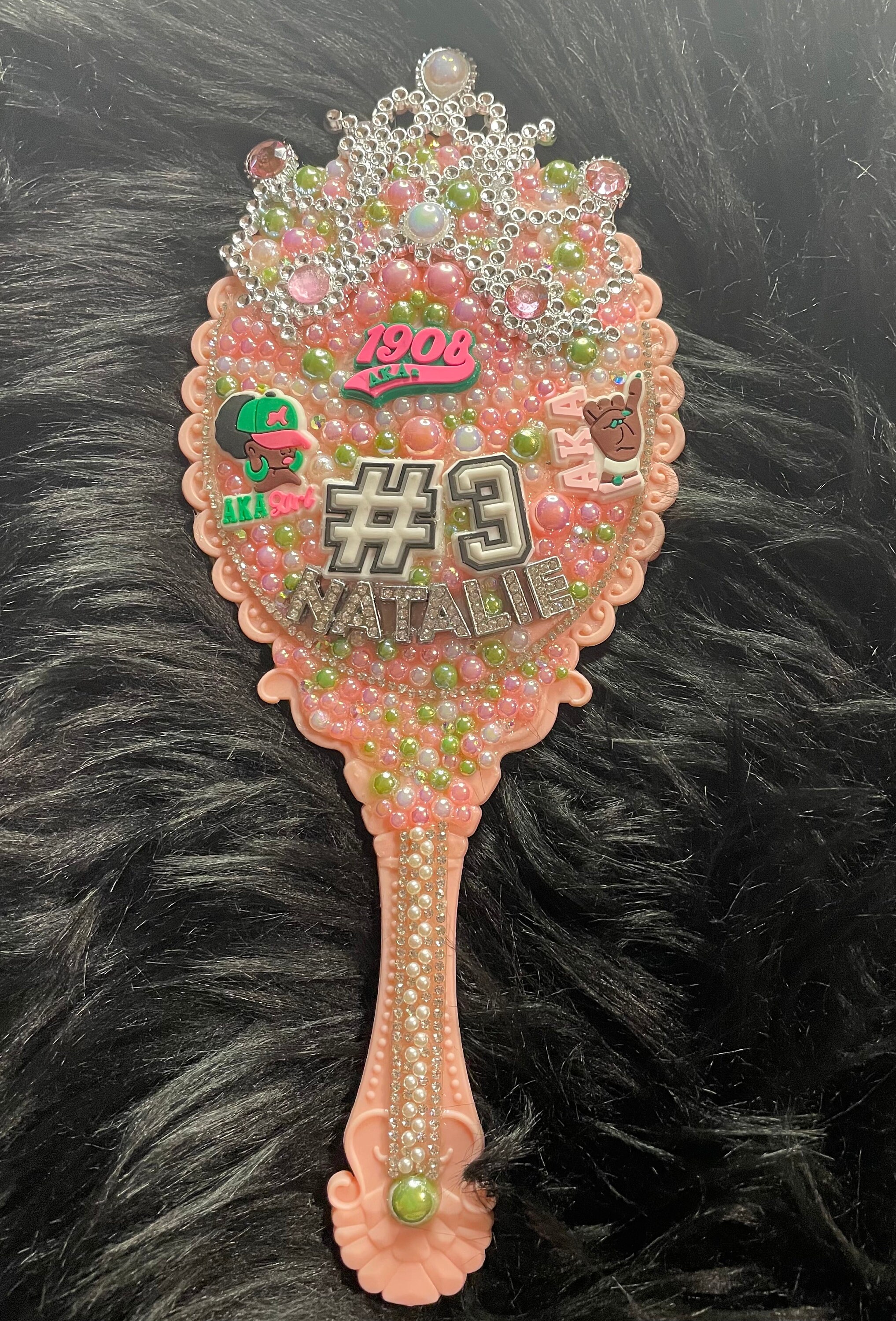 Sorority Hand Mirror With Bling - Reflect on Your Fabulousness - Etsy