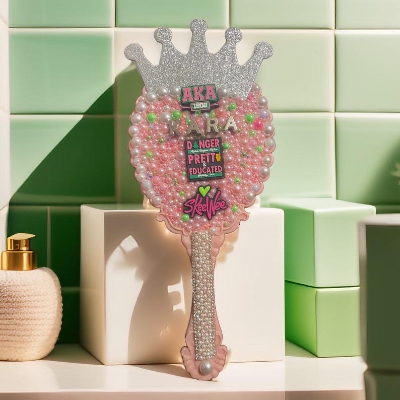 Sorority Hand Mirror With Bling - Reflect on Your Fabulousness - Etsy