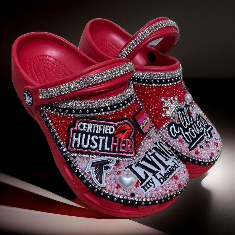 Sparkle & Shine: Custom Blinged-out Crocs! - Etsy