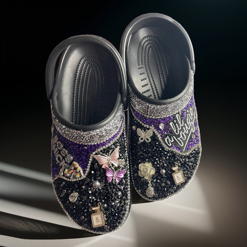 Sparkle & Shine: Custom Blinged-out Crocs! - Etsy