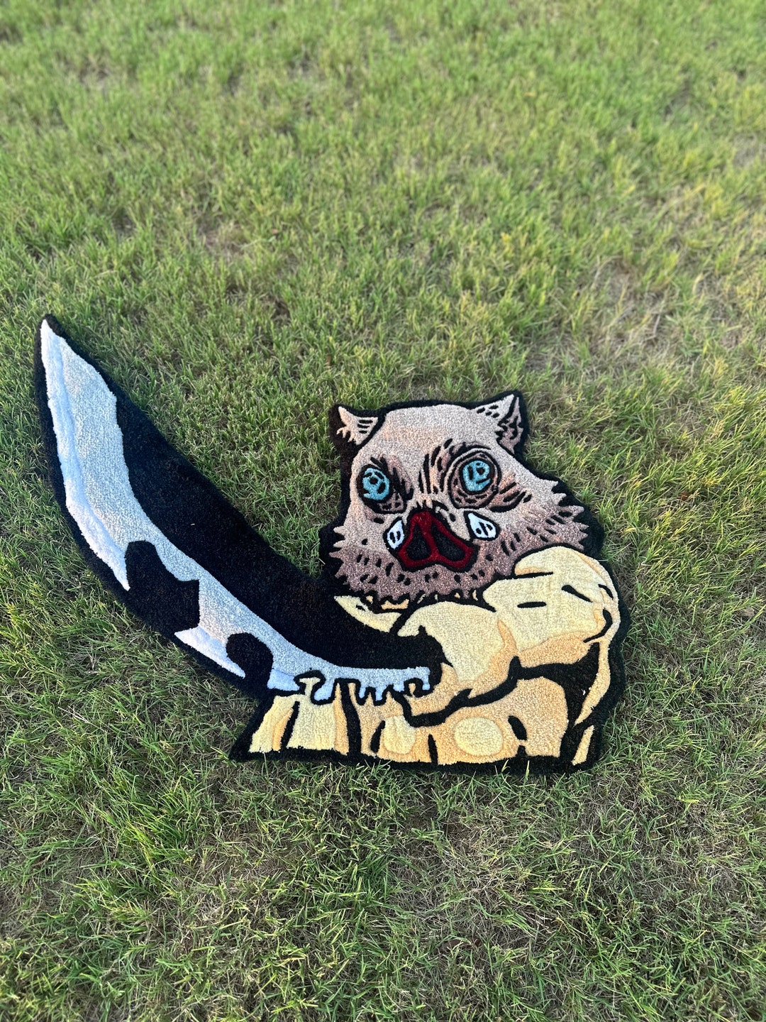 BIG Inosuke Custom Tufted Rug | Anime Rug |tufted Rug| 100% Handmade - Etsy