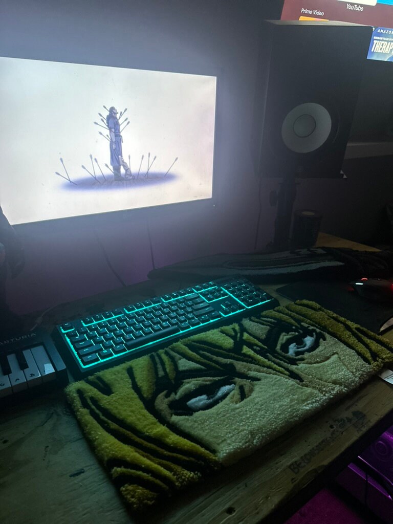 Thorfinn Keyboard Rug ANIME Keyboard Rug Tufted Rug - Etsy