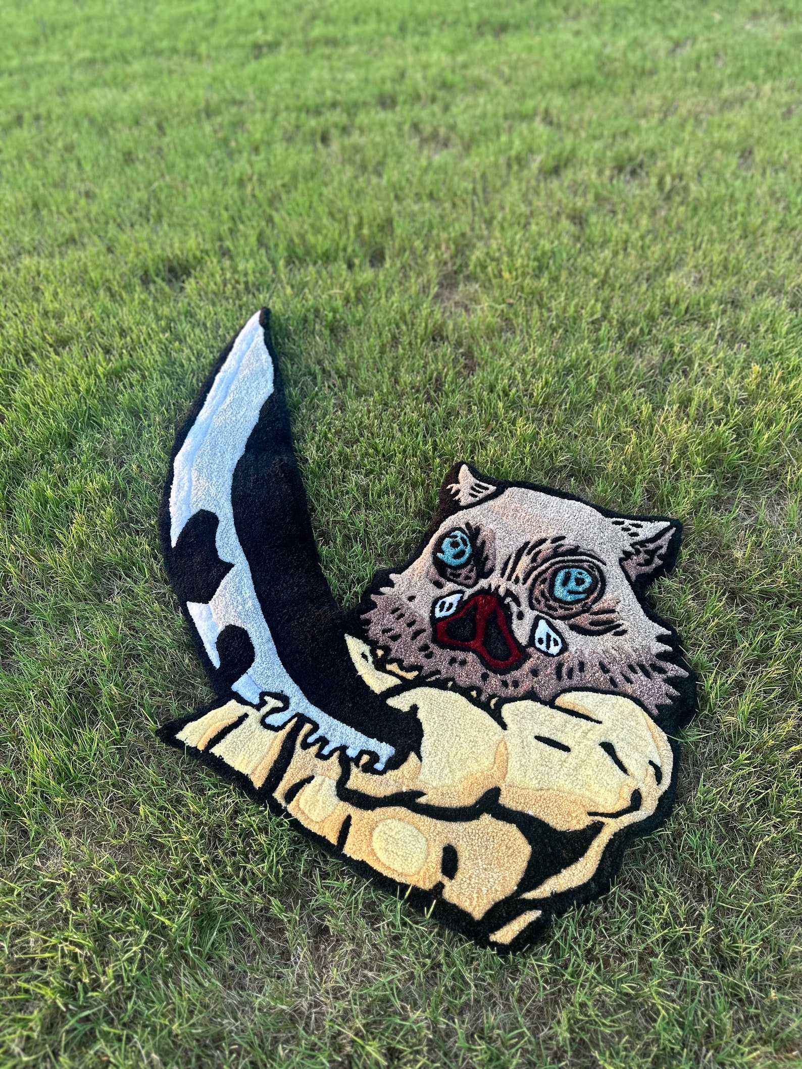 BIG Inosuke Custom Tufted Rug | Anime Rug |tufted Rug| 100% Handmade - Etsy