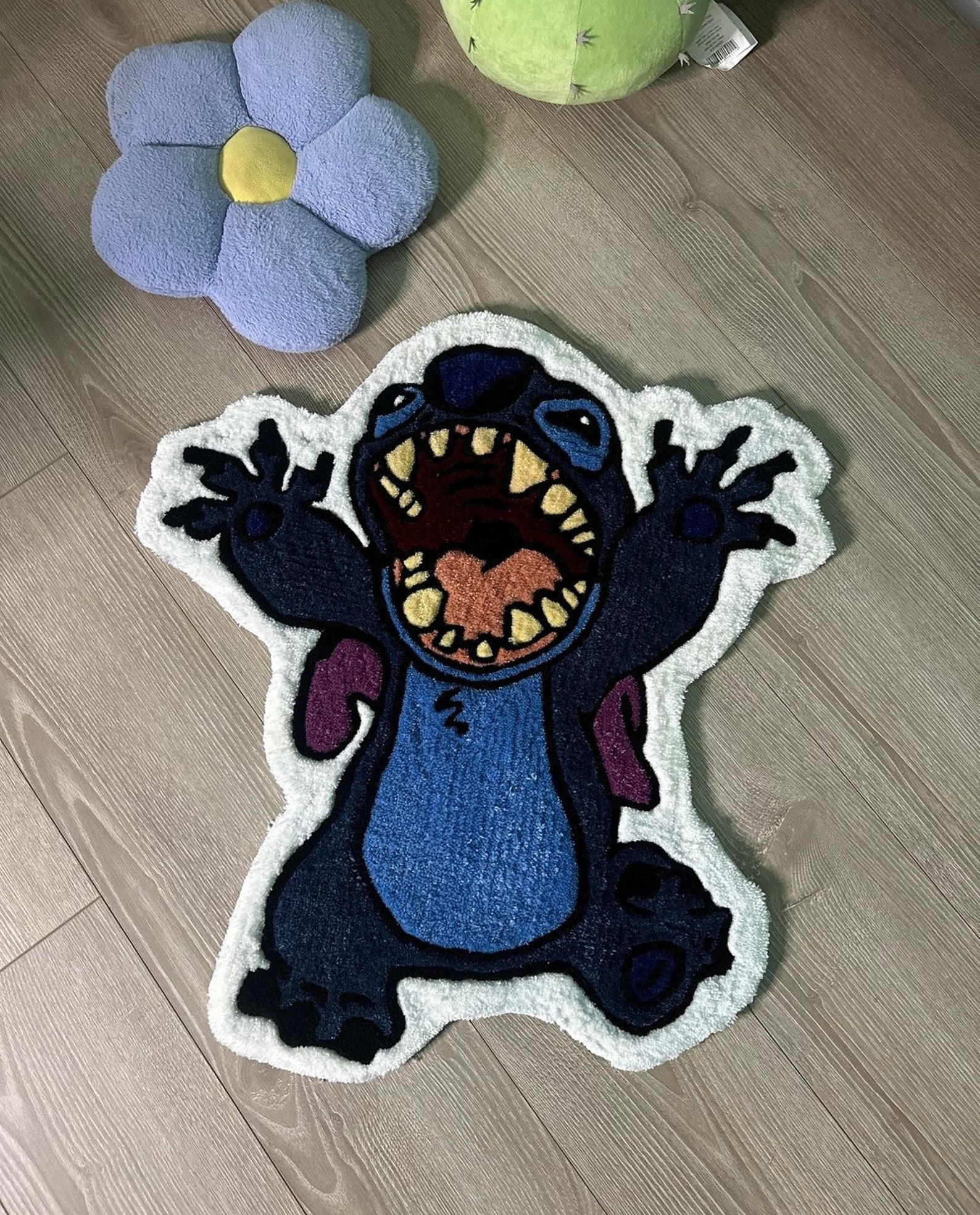 Stitch Rug | Custom Rug | Cartoon Rug| 100% HANDMADE - Etsy