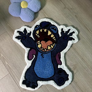Stitch Rug | Custom Rug | Cartoon Rug| 100% HANDMADE - Etsy