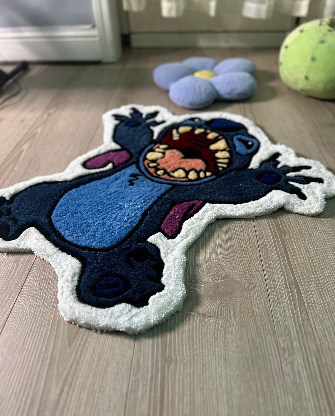 Stitch Rug | Custom Rug | Cartoon Rug| 100% HANDMADE - Etsy