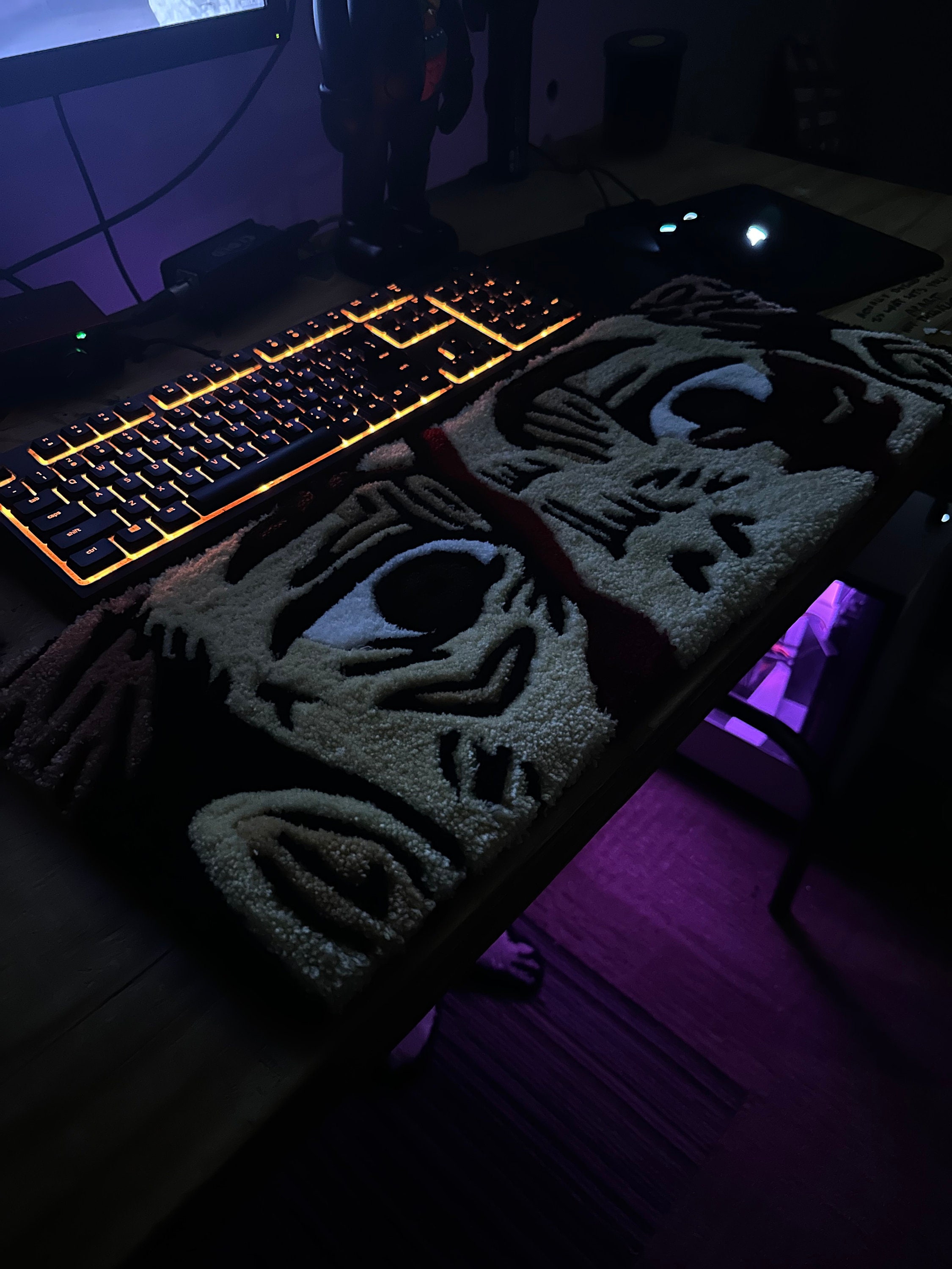Yuji Itadori Keyboard Custom Rug | Anime Rug |tufted Rug| 100% Handmade ...