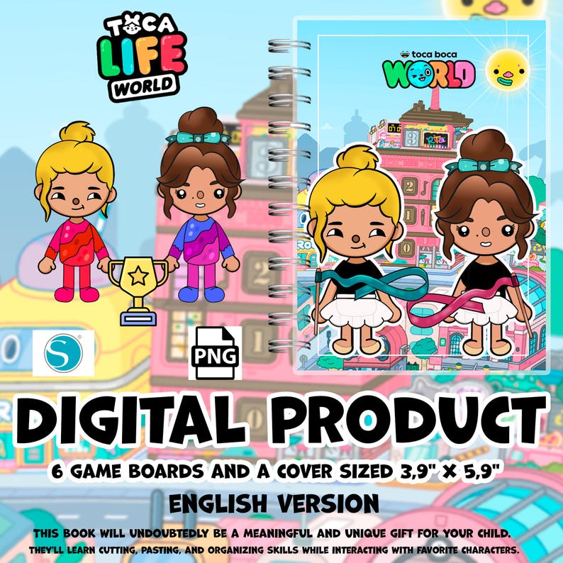 Printable Paper Dollhouse Toca Boca - Kids Busy Book | Montessori Toys ...