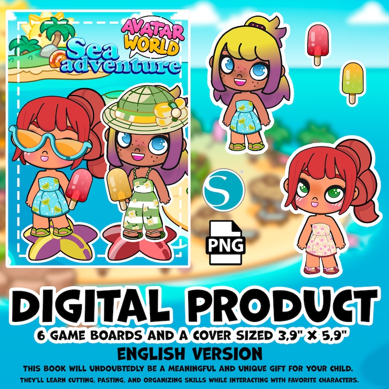 Avatar World Busy Book | Avatar World Dollhouse| Toca Boca Quiet Book ...