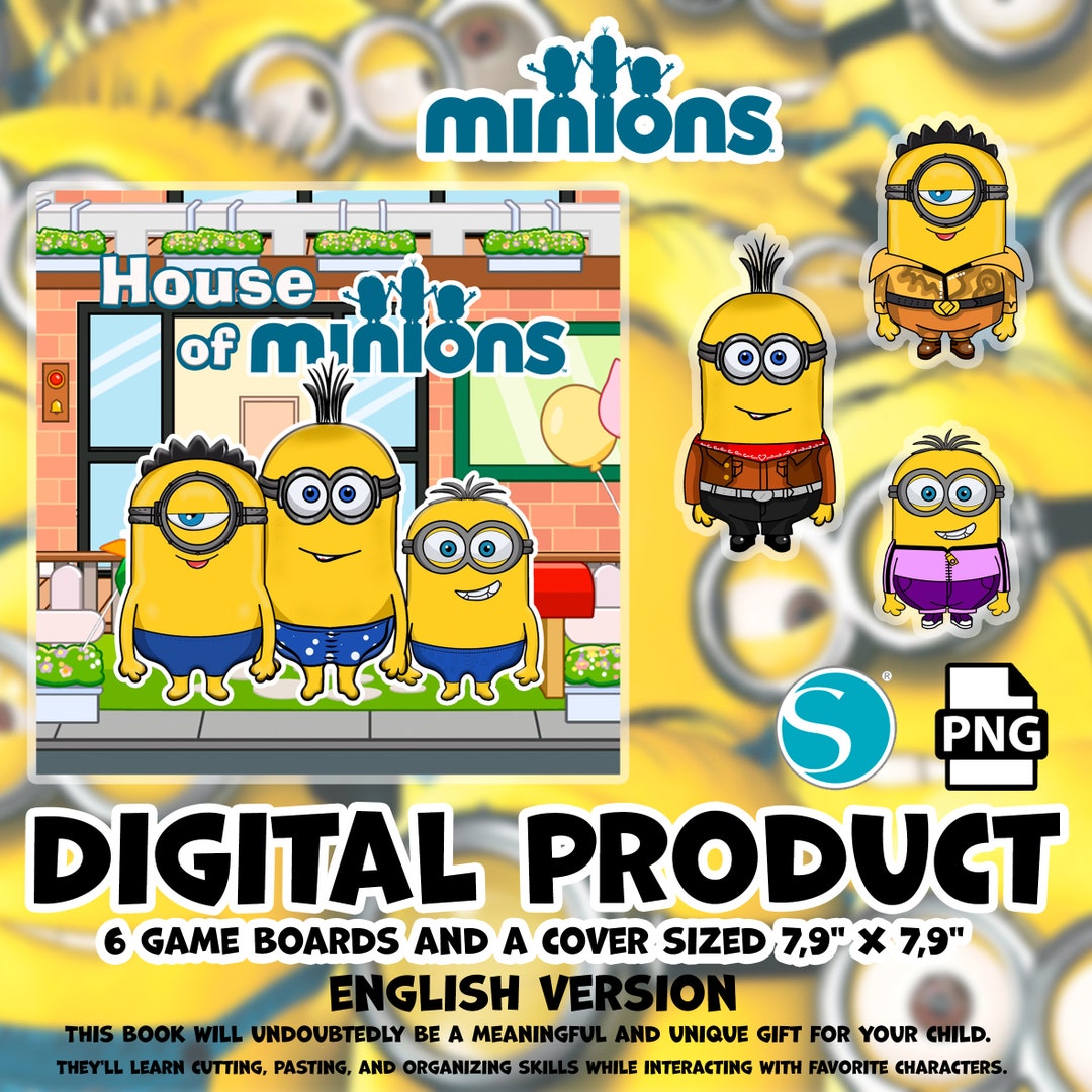 Printable Minions Paper | Minions Quiet Book | Minions Busy Book ...
