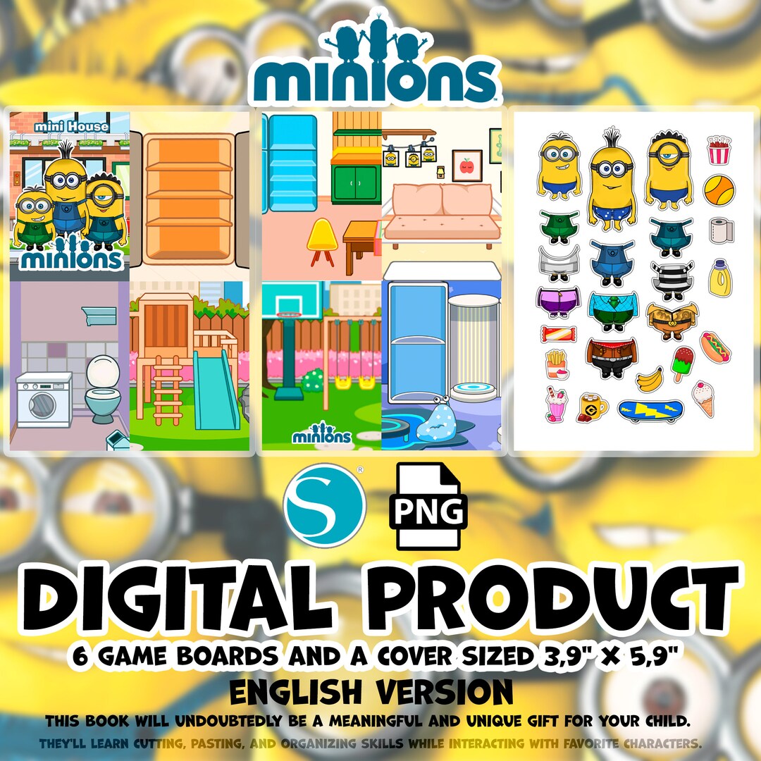 Printable Minions Paper | Minions Quiet Book | Minions Busy Book ...