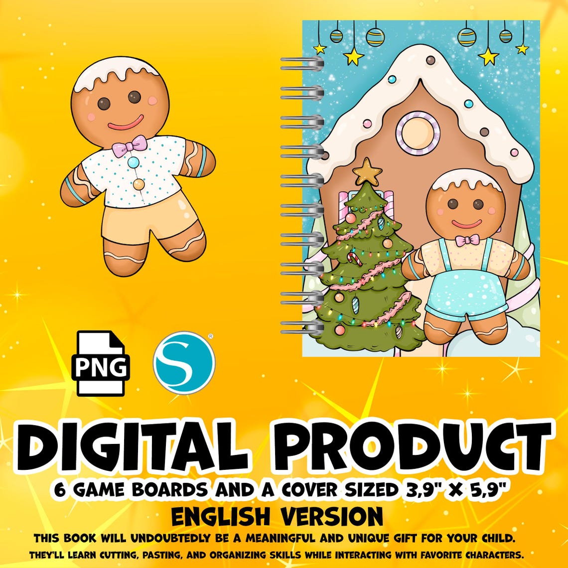 Printable Paper Busy Book, Paper Christmas House. Blythe - Kids Busy ...