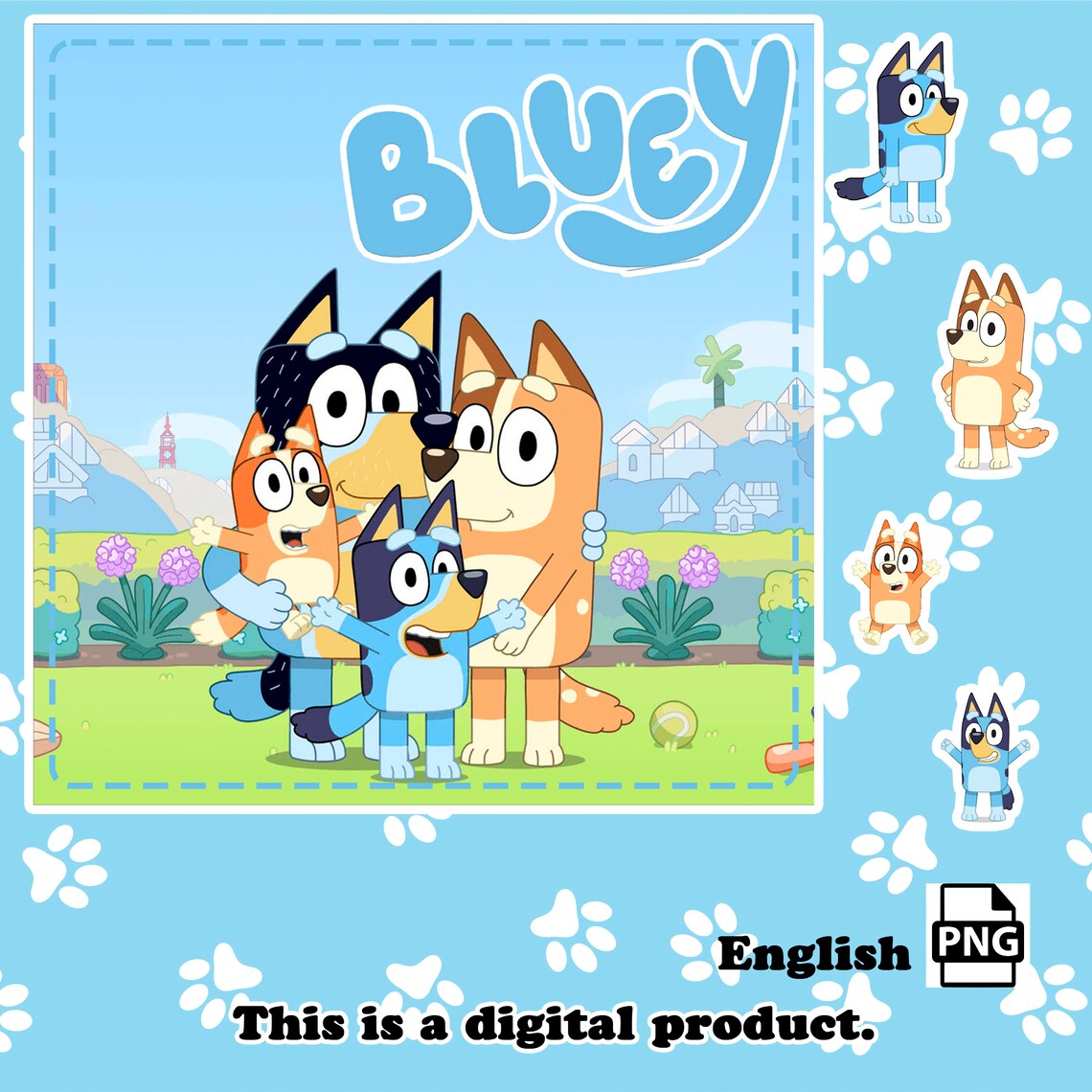 Printable Dollhouse Bluey - Etsy