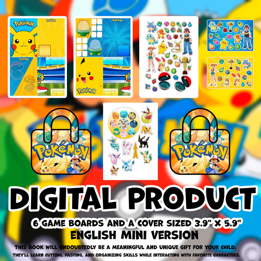 Pokemon Print Book| Pokemon Busy Book | Pokemon Dollhouse| Pokemon ...