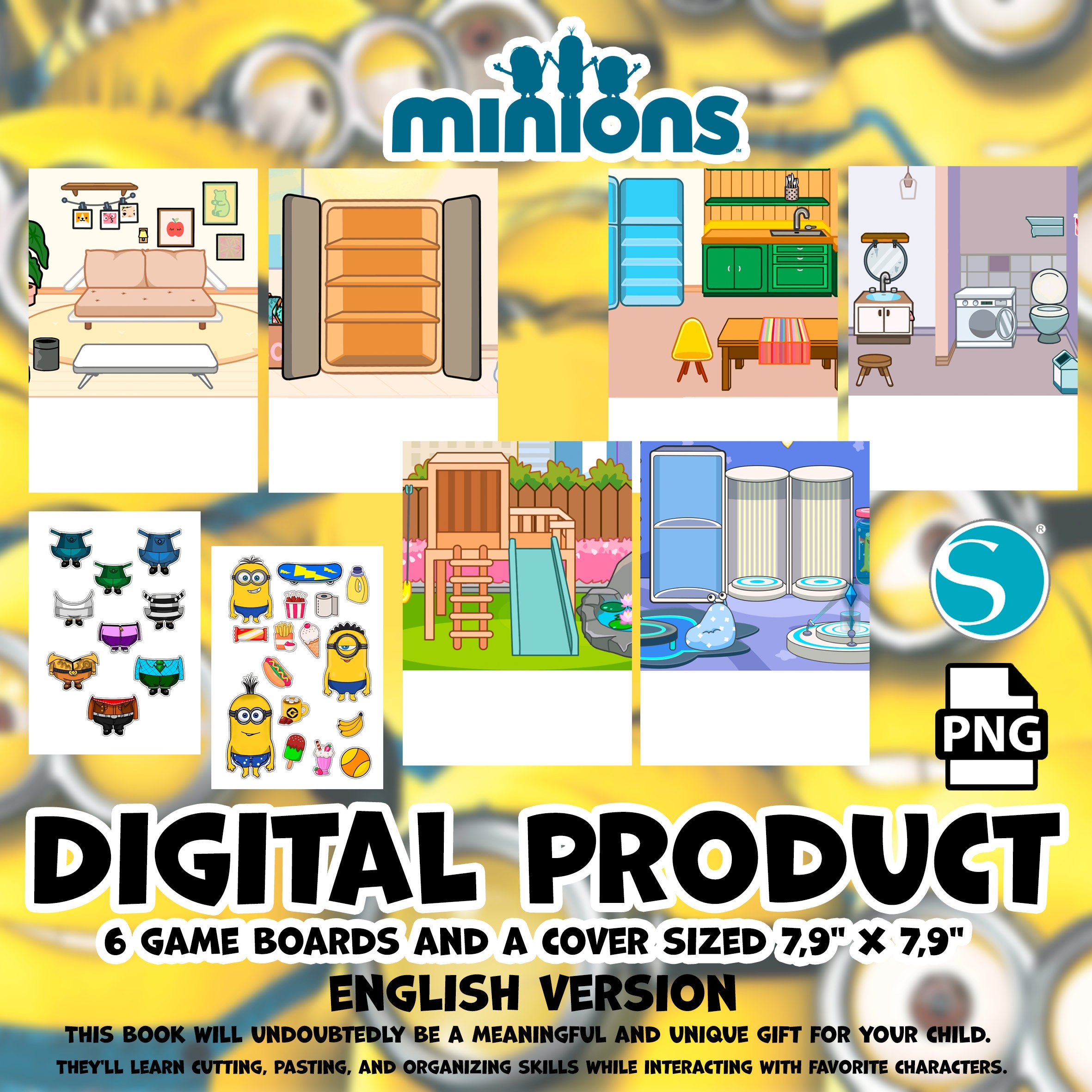 Printable Minions Paper | Minions Quiet Book | Minions Busy Book ...