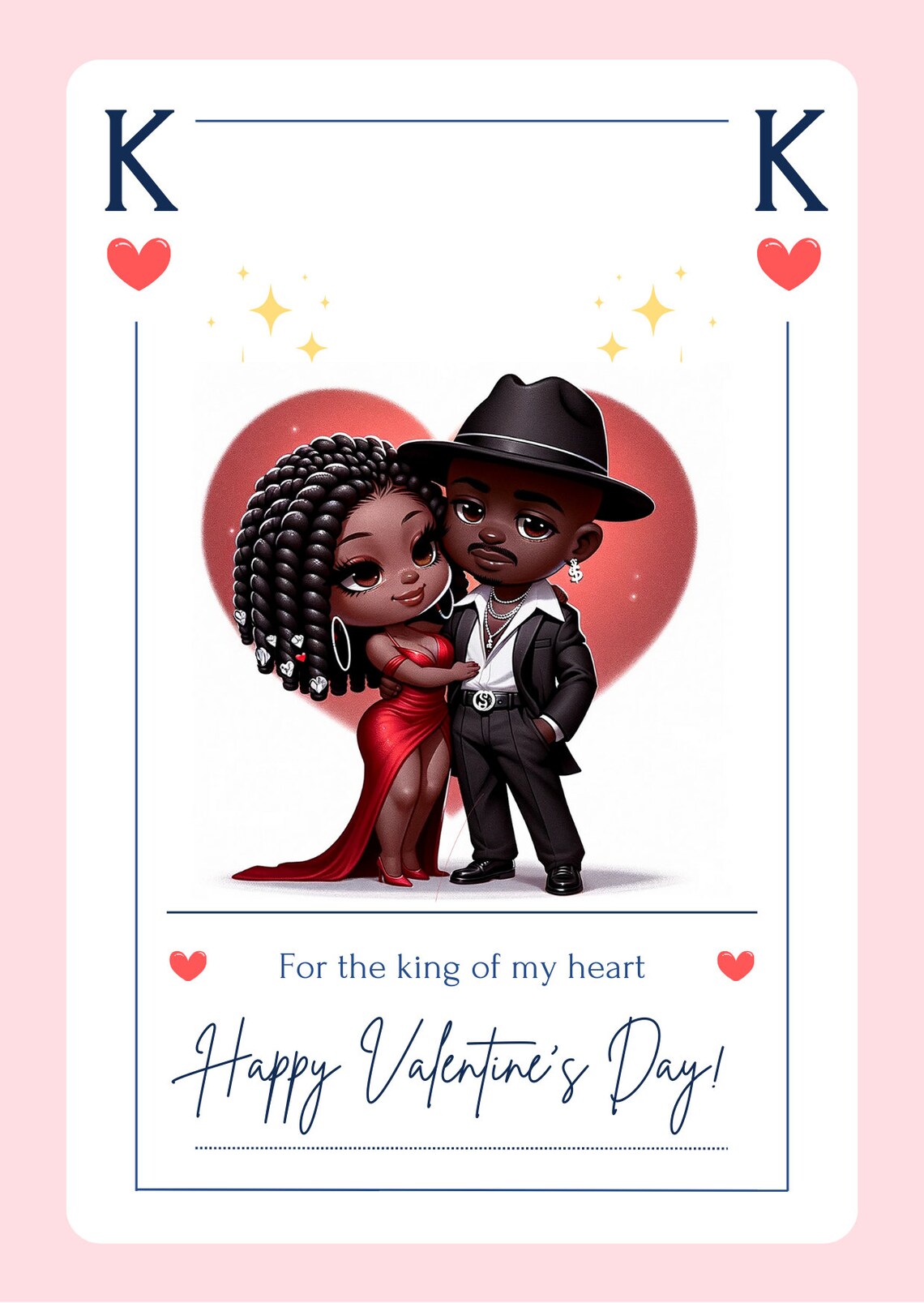 Chibi Valentine Couple Brown Eyes Male Female Split Red Gown Braids ...