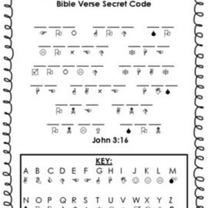 John 3:16 Bible Verse Sunday School Worksheet Set - Etsy