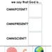 Characteristics of God Cut and Paste Worksheet - Etsy