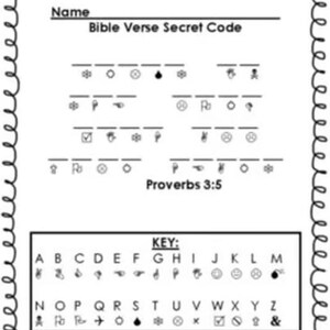 Proverbs 3:5 Bible Verse Worksheet Set, Worry Theme - Etsy