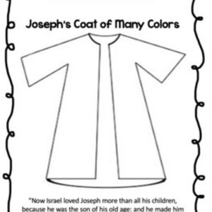 Joseph Coat of Many Colors Craft - Etsy
