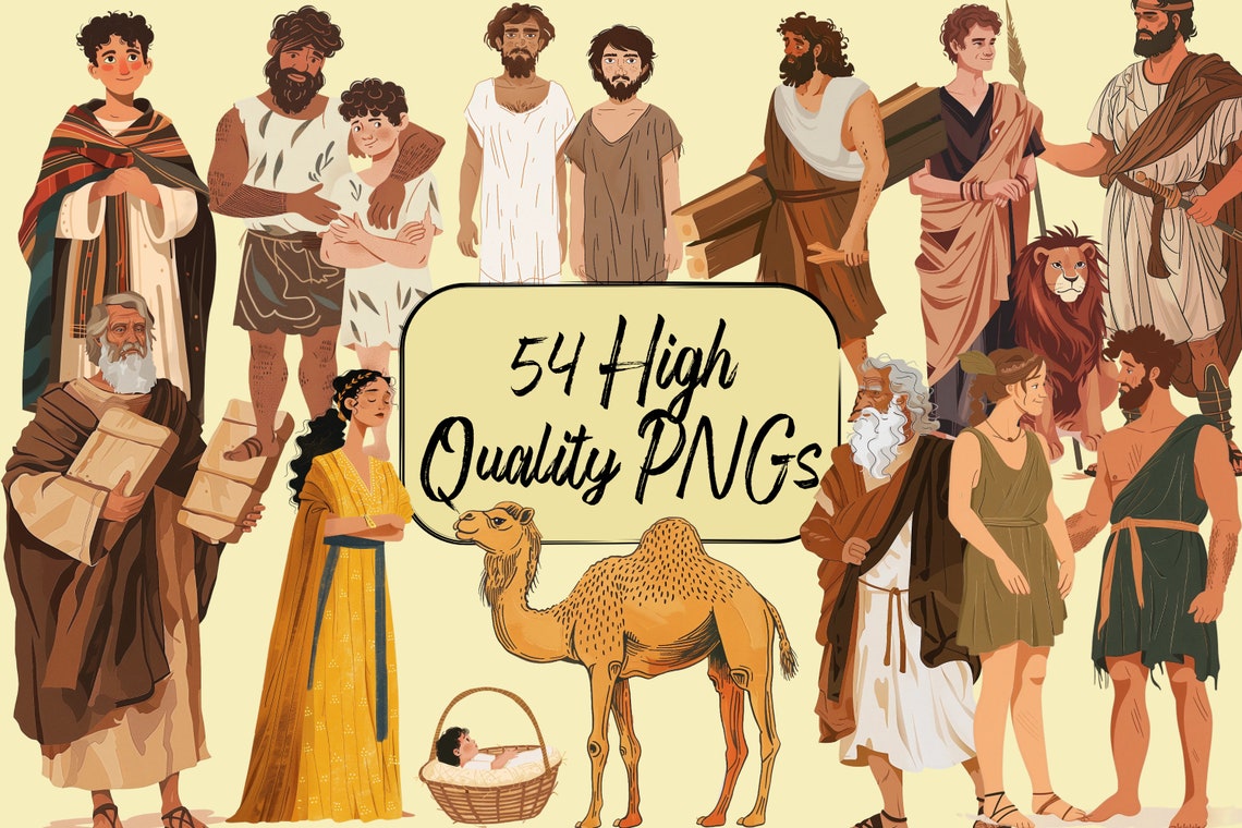Old Testament Clipart Bundle, PNG Files, Instant Download, Printables ...