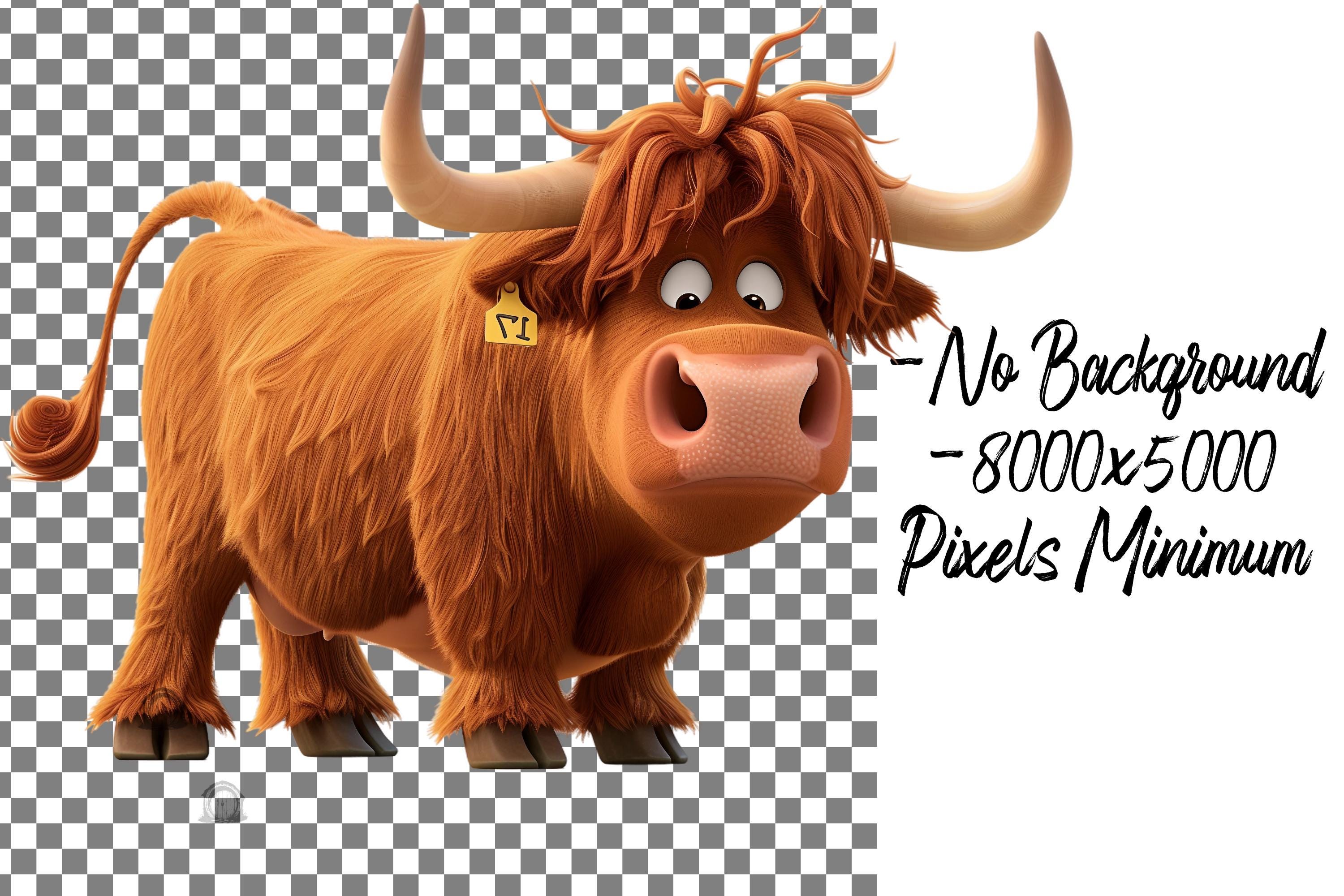 Animated Highland Cows Clipart Bundle | Digital Download | Cute Farm ...