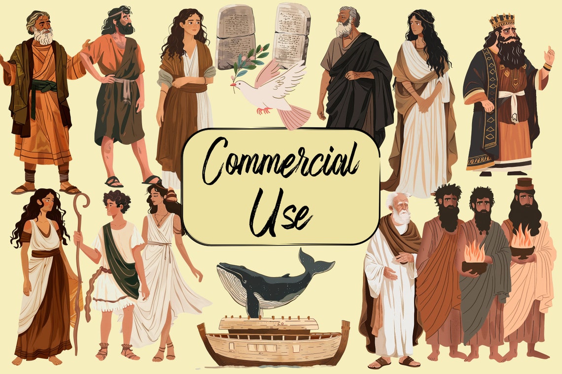 Old Testament Clipart Bundle, PNG Files, Instant Download, Printables ...