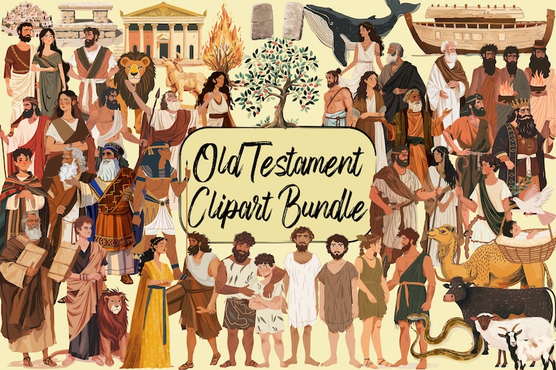 Old Testament Clipart Bundle, PNG Files, Instant Download, Printables ...