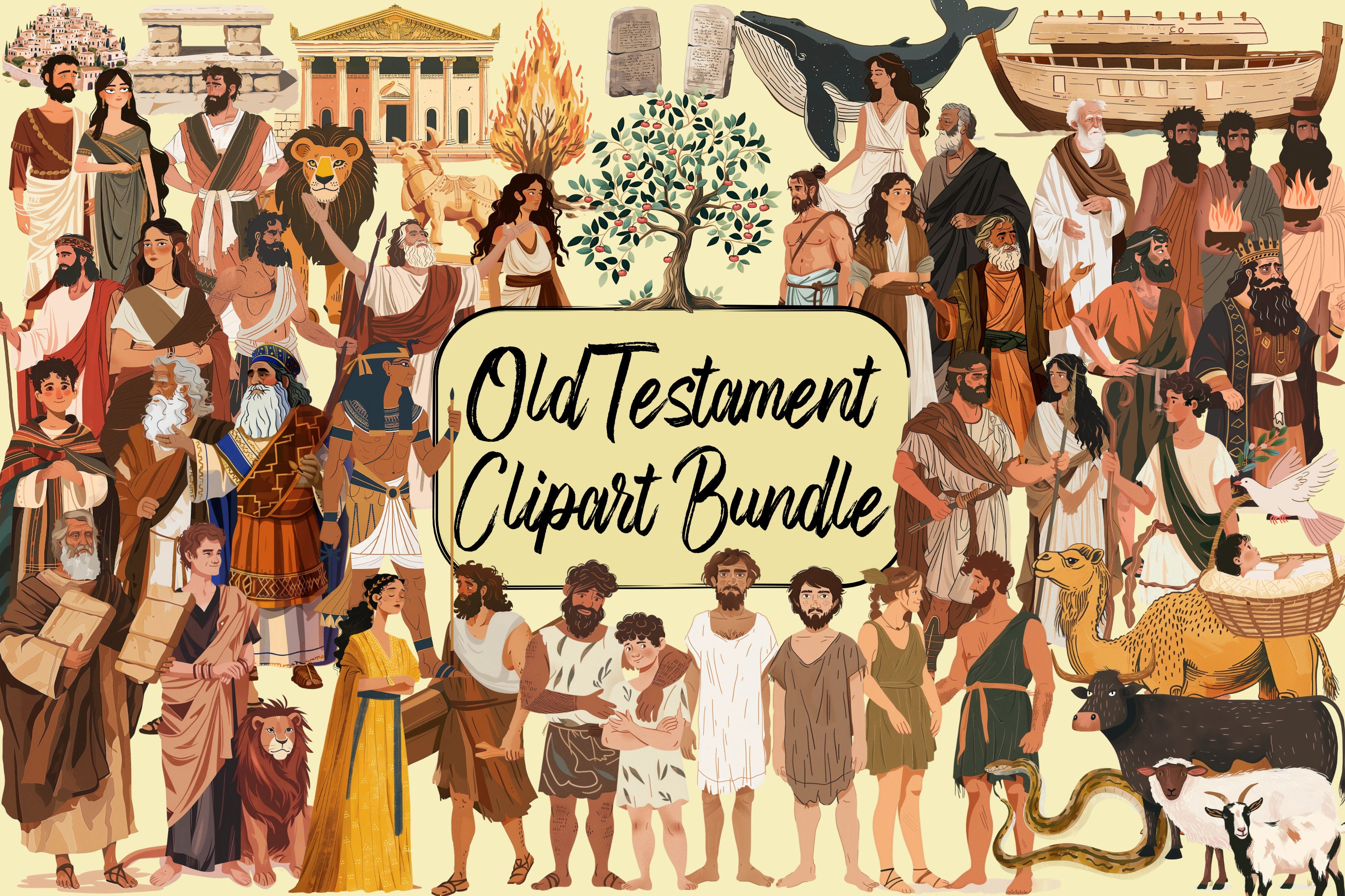 Old Testament Clipart Bundle, PNG Files, Instant Download, Printables ...
