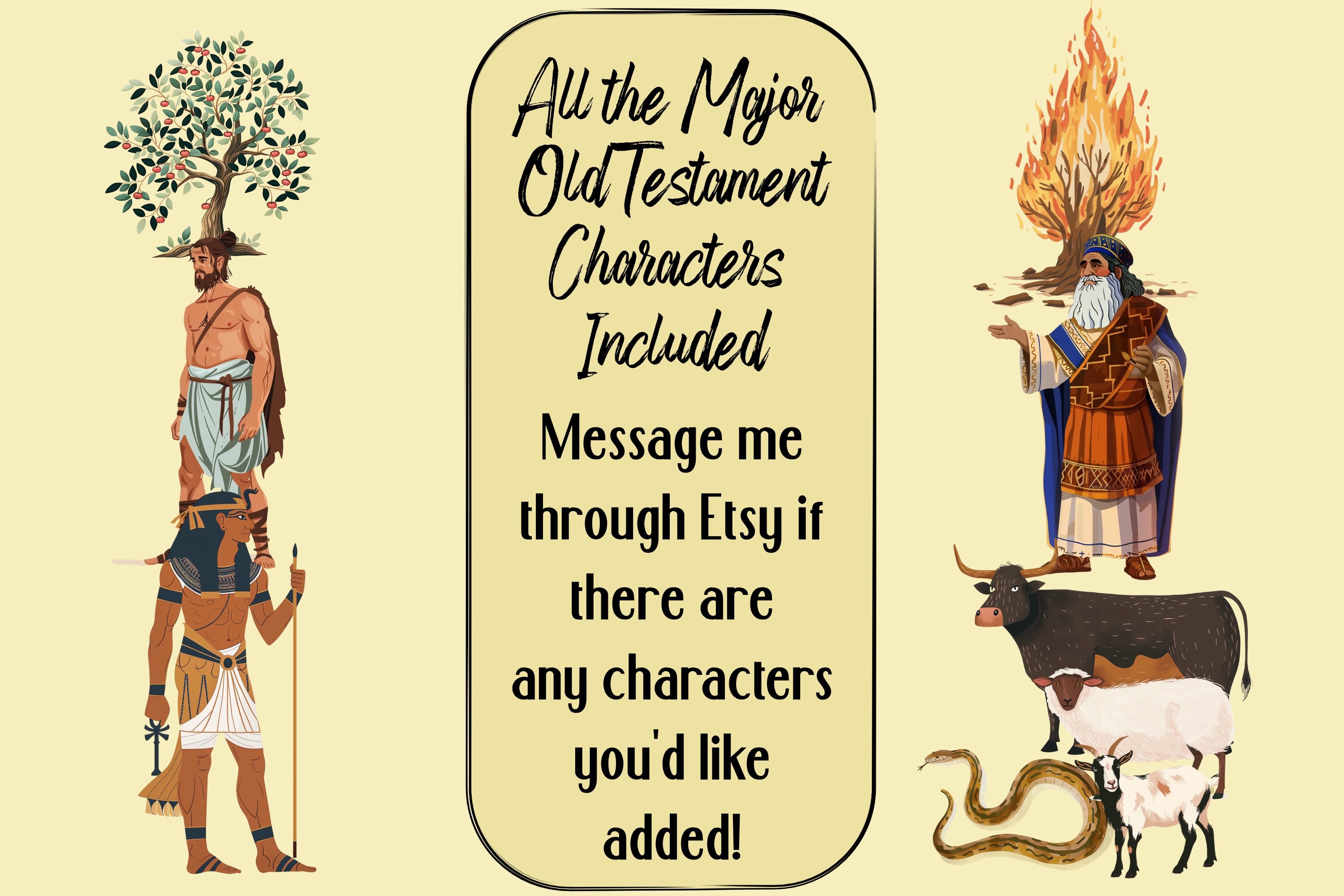 Old Testament Clipart Bundle, PNG Files, Instant Download, Printables ...