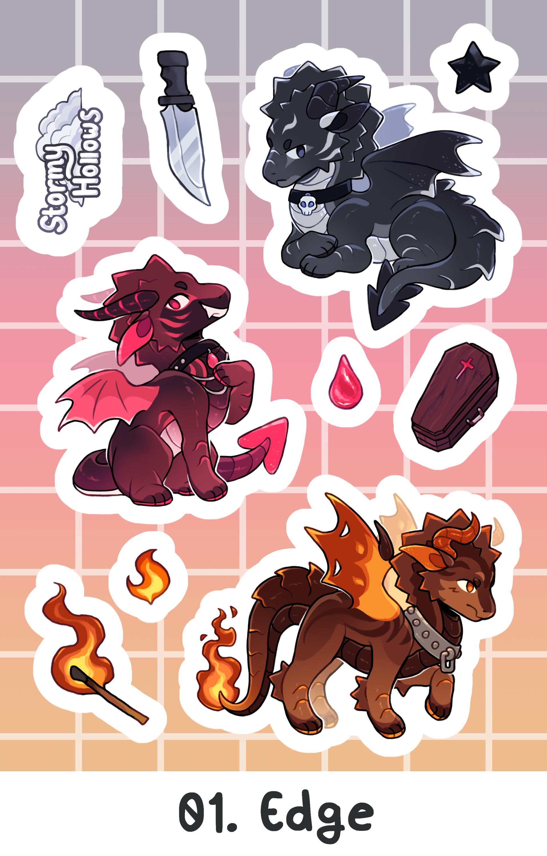 Cute Rainbow Dragon Sticker Sheets | Decorative Fantasy Journal ...