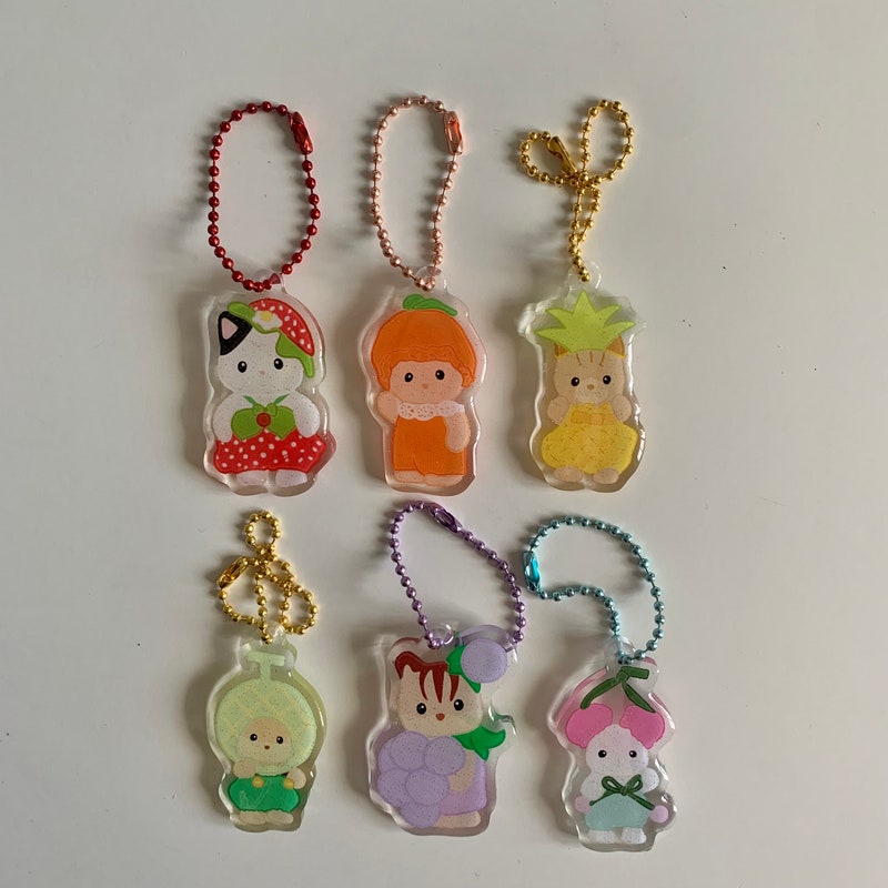 Calico Critter Keychain Cherry - Etsy