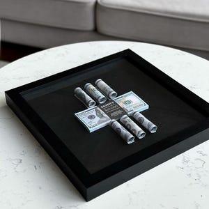 Dollar Frame - Stylish Wall Decor for Financial Success, Exclusive Gift ...