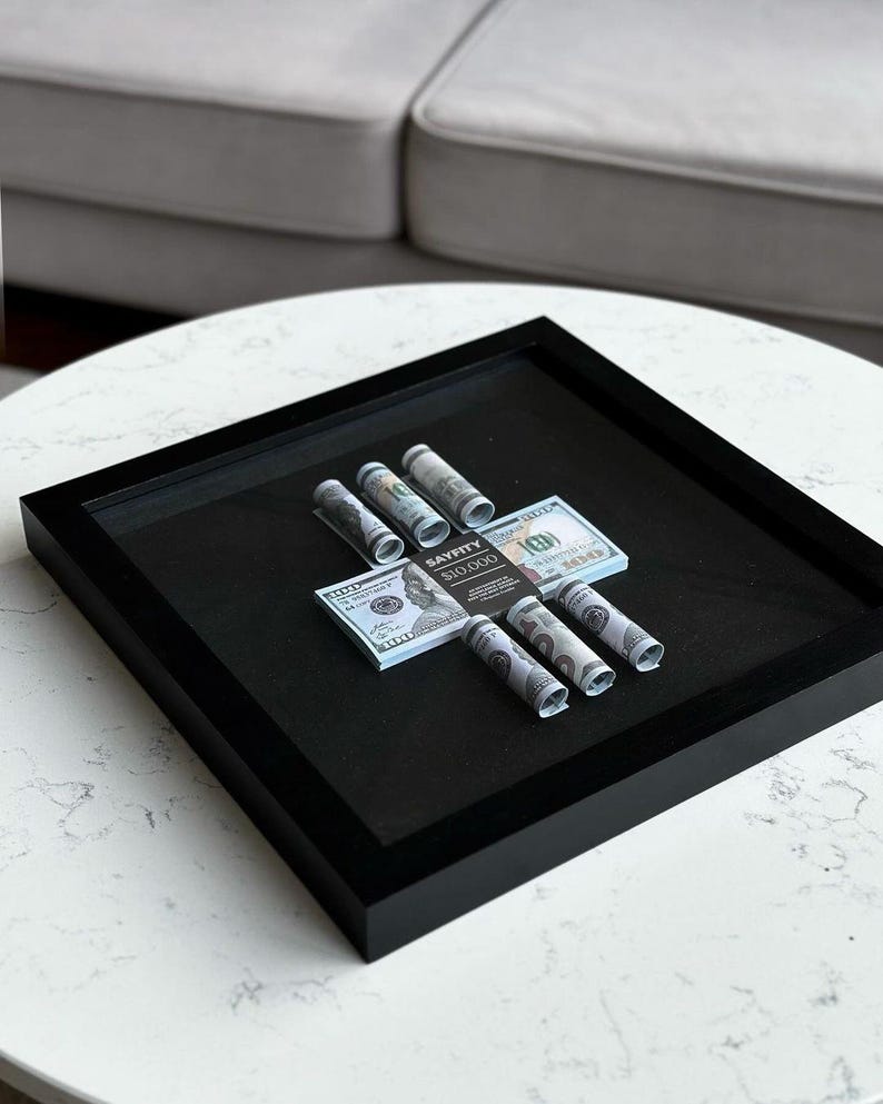 Dollar Frame - Stylish Wall Decor for Financial Success, Exclusive Gift ...