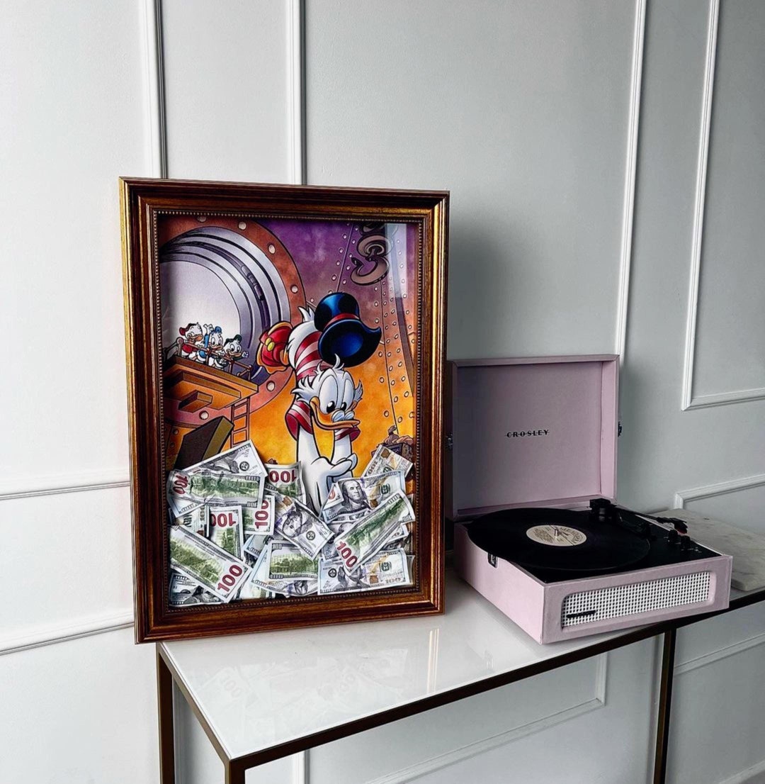 Lucky Scrooge Mcduck. - Stylish Wall Decor for Financial Success, Exclusive Gift Idea, Unique ...