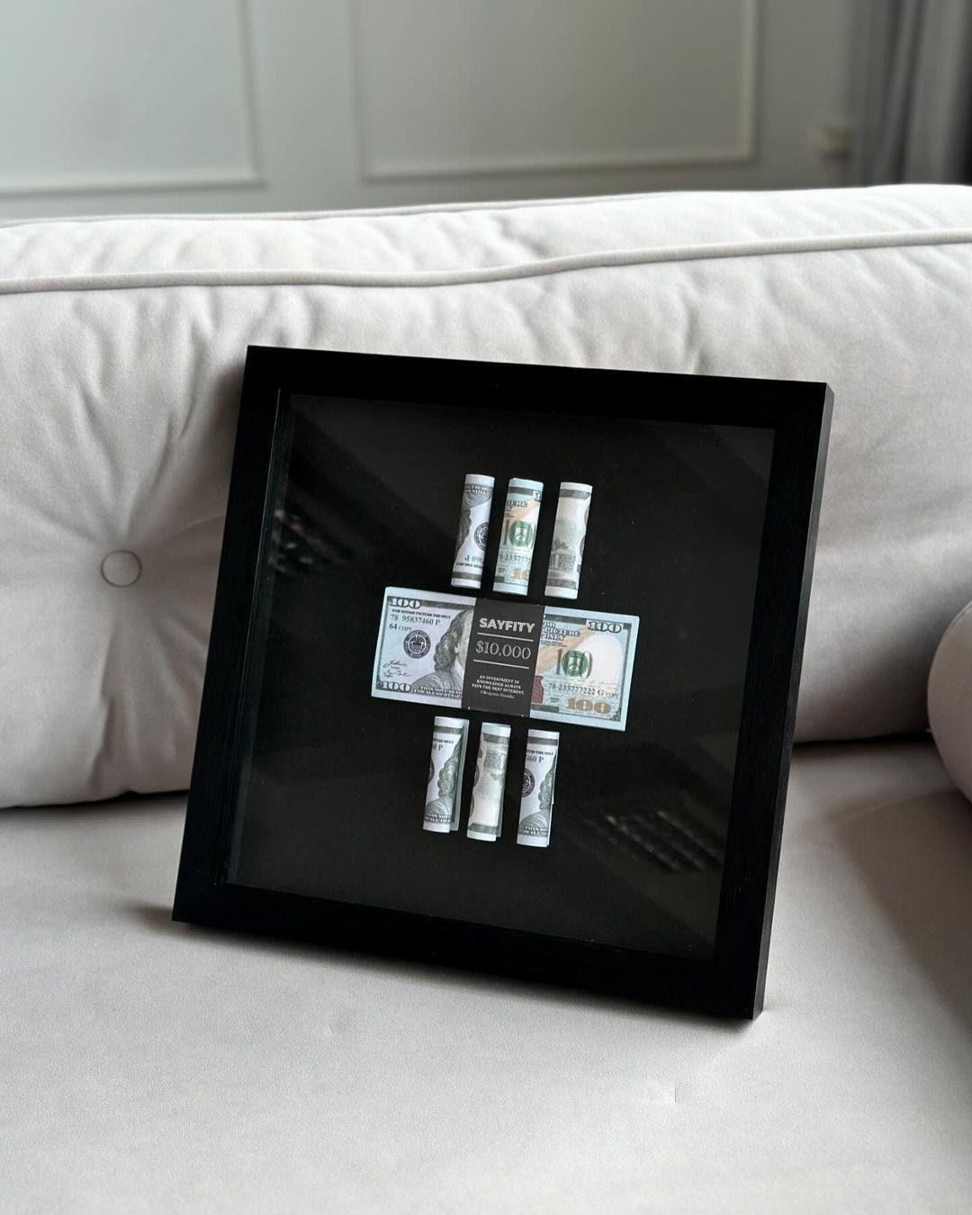 Dollar Frame - Stylish Wall Decor for Financial Success, Exclusive Gift ...