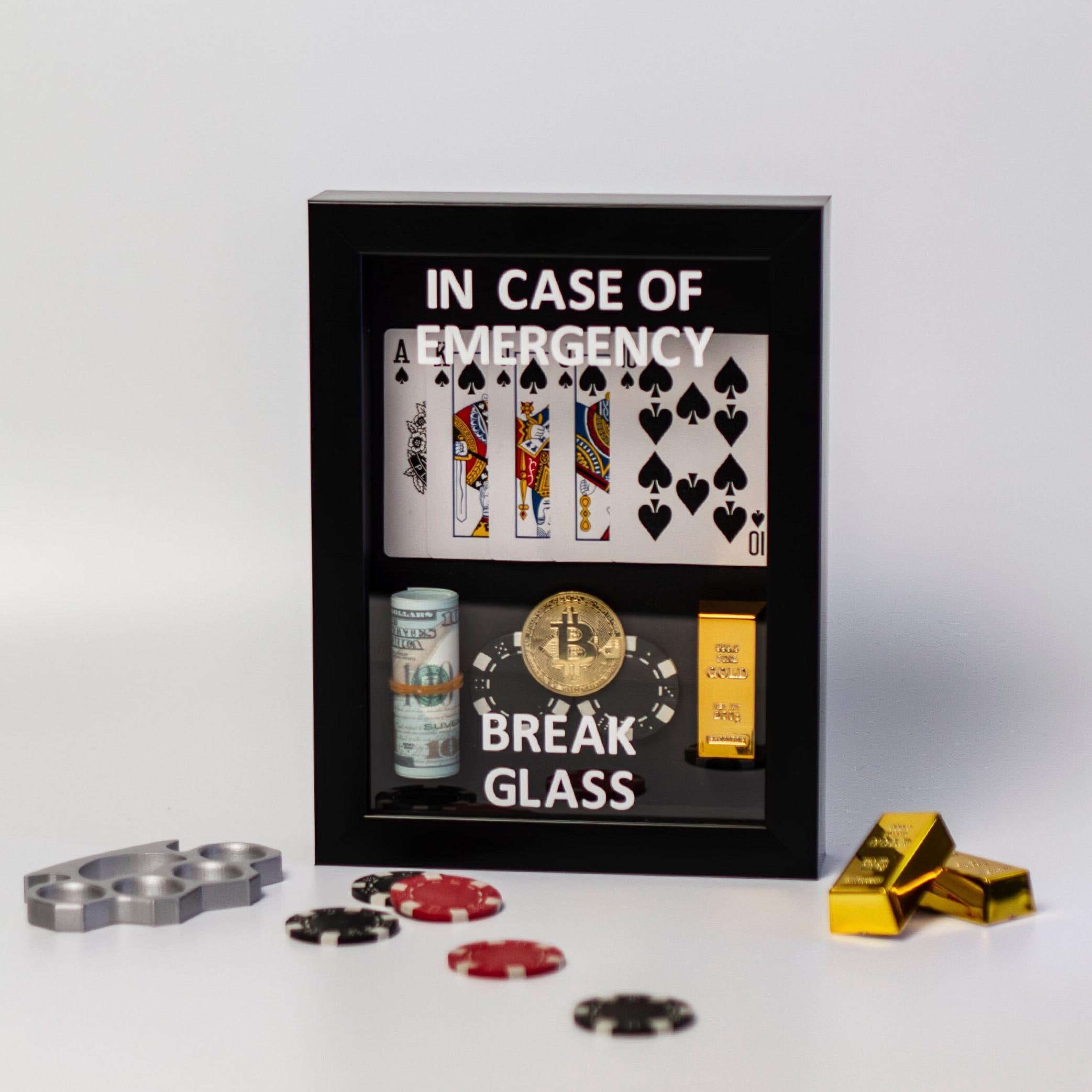 Money Frame | Emergency Box - Special Gift. Stylish Wall Decor for ...