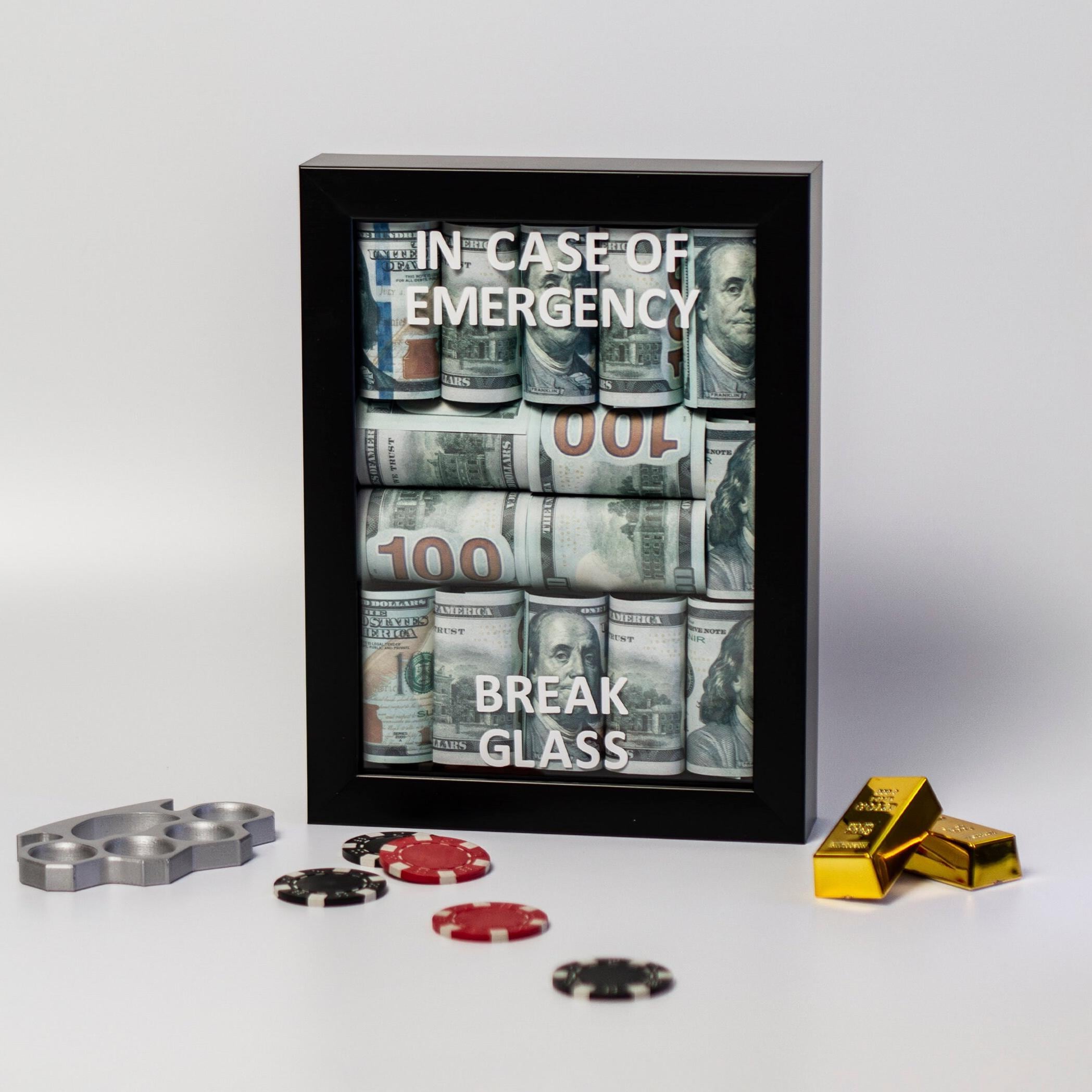 Money Frame | Emergency Box - Special Gift. Stylish Wall Decor for ...