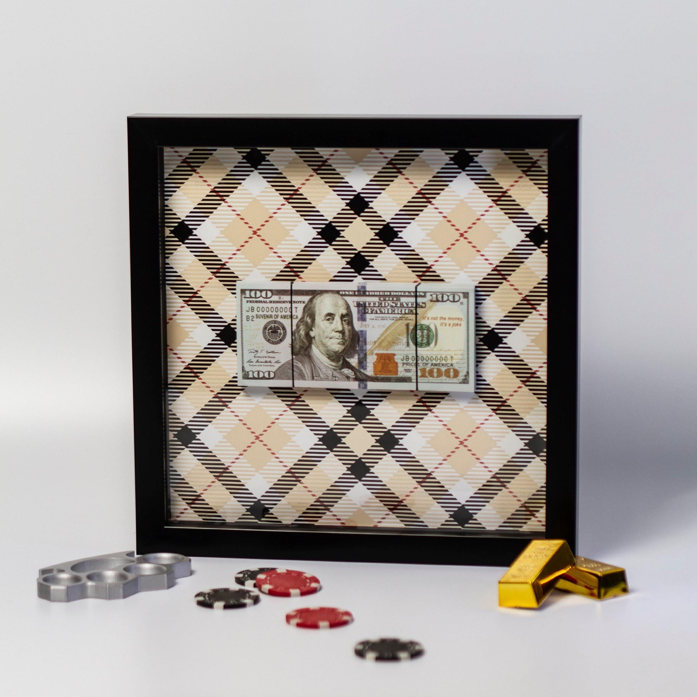 Money Frame | Emergency Box - Special Gift. Stylish Wall Decor for ...