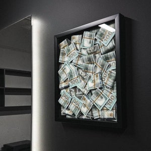 Money Frame | Emergency Box - Special Gift. Stylish Wall Decor for ...